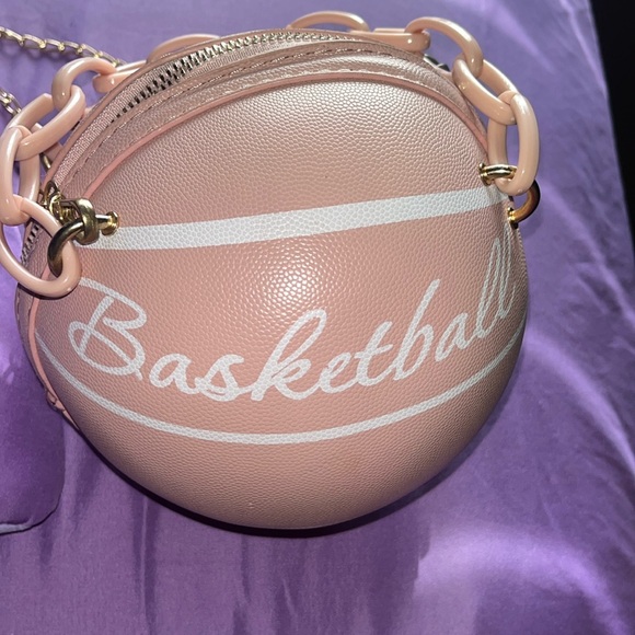 Bags | Lovely All Pink Basketball Purse With Removable Strap For Your ...
